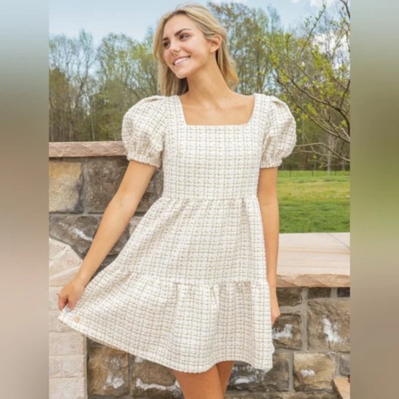 Simply Southern | Dresses | Simply Southern Dress Womens Xl Ivory Gold ...